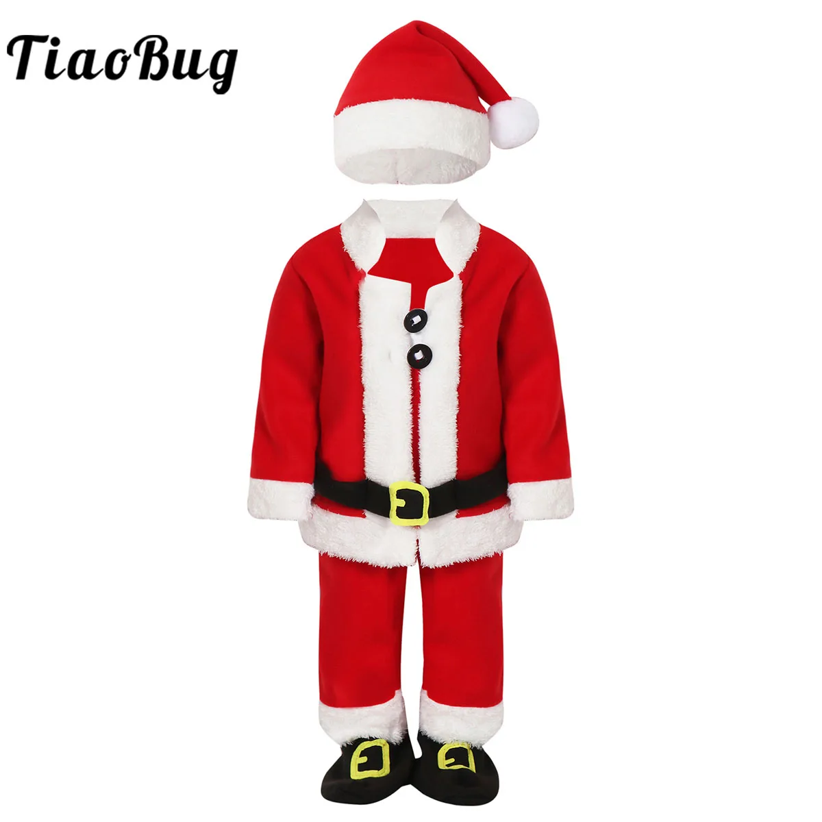 Disfraz-de-Pap-Noel-para-ni-os-ropa-roja-de-Navidad-para-fiesta ...