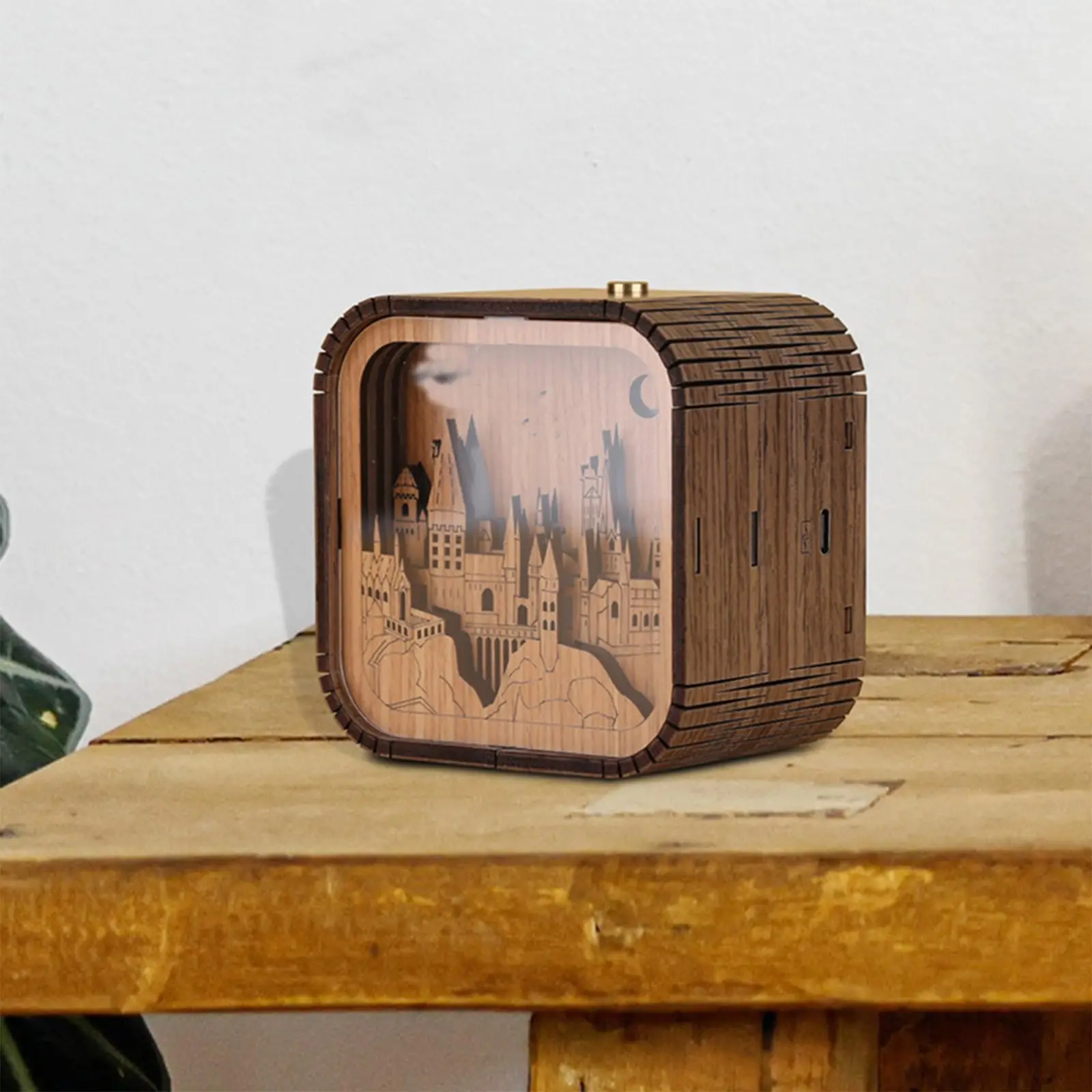 Wooden-Illuminated-Music-Box-Handmade-Vintage-Wooden-Music-Box-Wizard ...