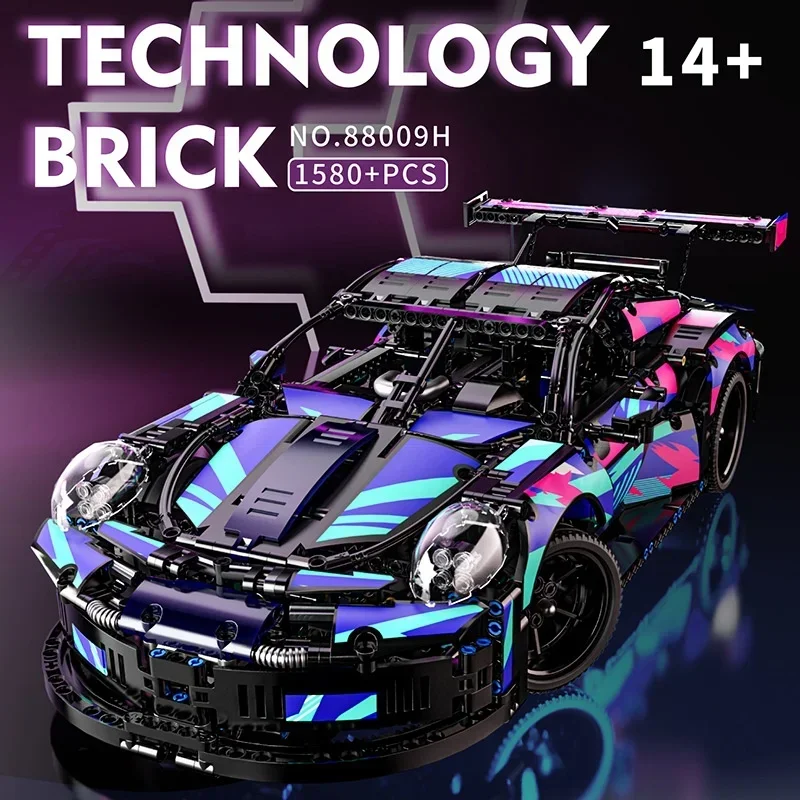 New-1580-Pcs-Technical-Classic-Super-Racing-Car-Building-Blocks-Model ...