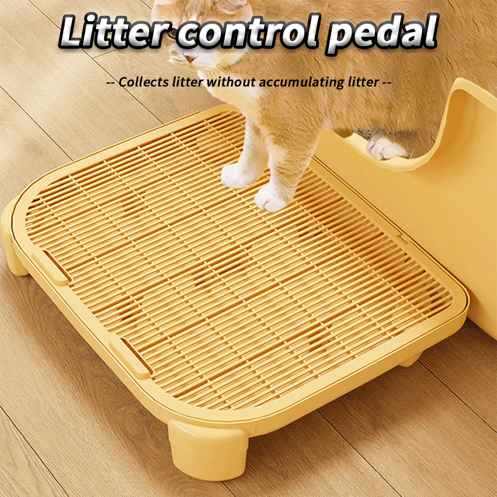 Cat-Litter-Mat-Double-Layer-Plastic-Kitty-Litter-Trapper-Mats-With-Anti ...