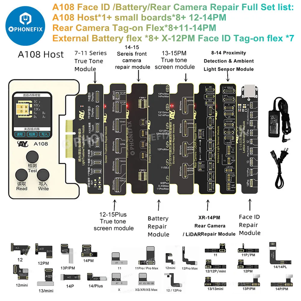 AY-A108-True-Tone-Face-ID-Battery-Programmer-for-iPhone-X-15Pro-Max ...