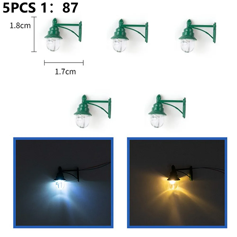 5pcs-Wall-Lights-White-warm-White-HO-Scale-Railway-Train-Lamp-Warm ...