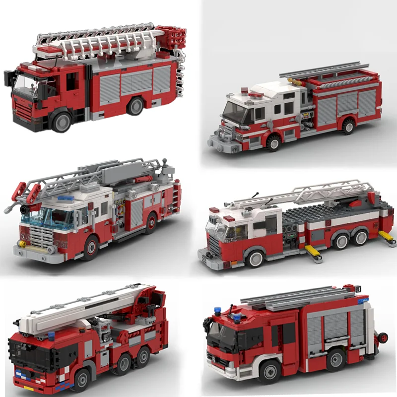 MOC Fire Truck Building Block Set – The Munchkin Shop