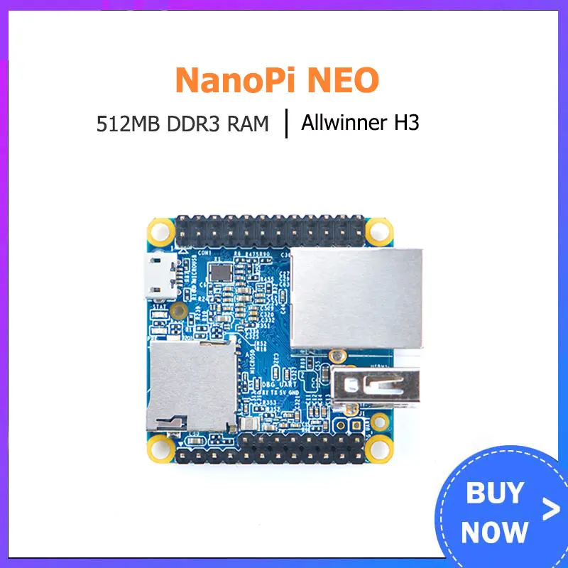 NanoPi NEO 512MB RAM Open Source Allwinner H3 Development Board Super ...