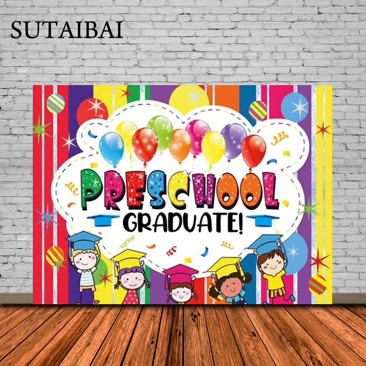 Rainbow-Preschool-Graduation-Backdrop-Kids-Class-of-2022-Photography ...