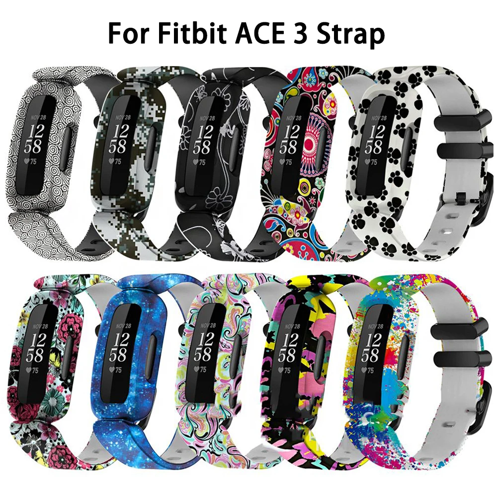 Correa de silicona para reloj inteligente Fitbit ACE 3, correa de repuesto para pulsera ACE 3 ...