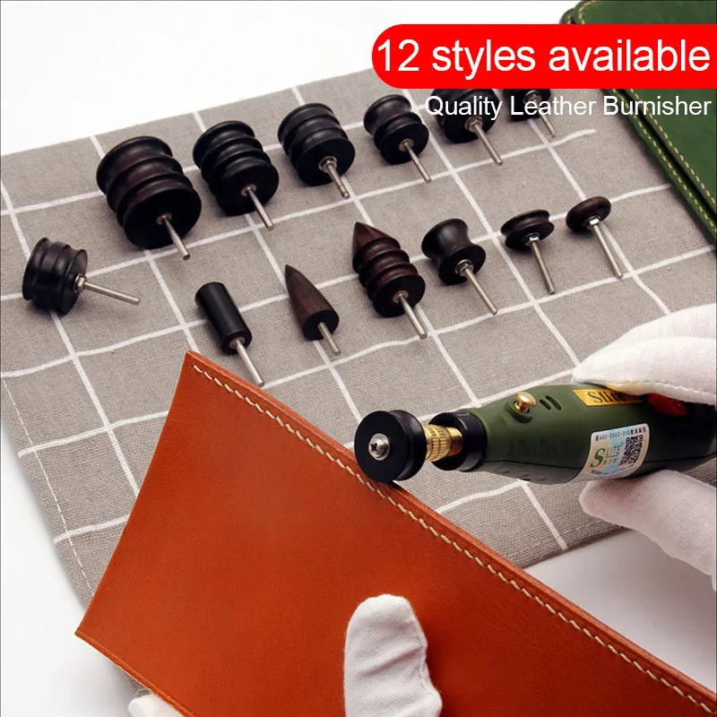Leather Electric Burnisher Slicker Tool Diy Leather Craft Set Polishing ...