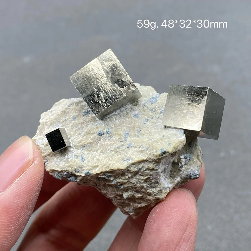 100-natural-Spanish-Cuboid-and-cube-pyrite-mineral-specimen-stones-and ...