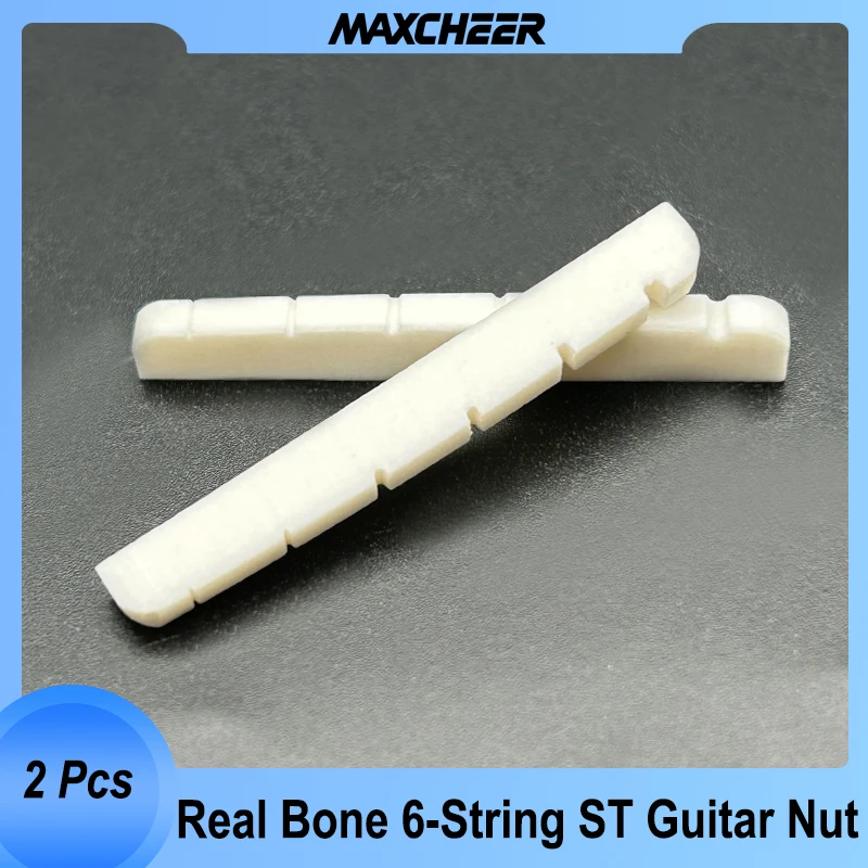 2Pcs-Bone-Electric-Guitar-Bridge-Nut-42mm-43mm-Bone-Bridge-Nut-for-6 ...