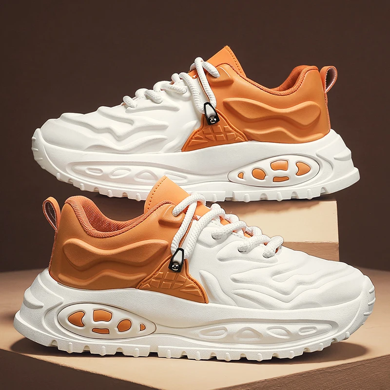 Lace-Up-Shoes-Chunky-Sneakers-Athletic-Trainers-Hidden-Height ...