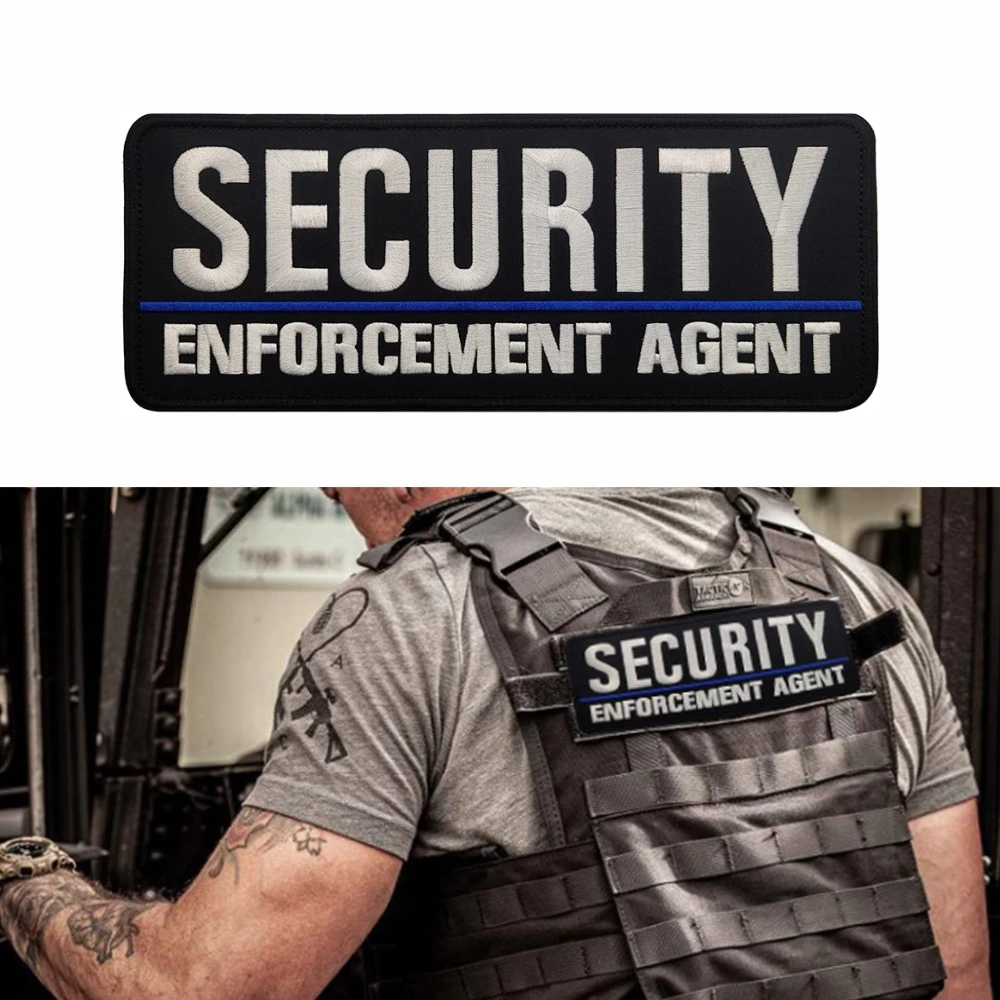 Security-Enforcement-Agent-Embroideried-Patch-Applique-Embellishment ...