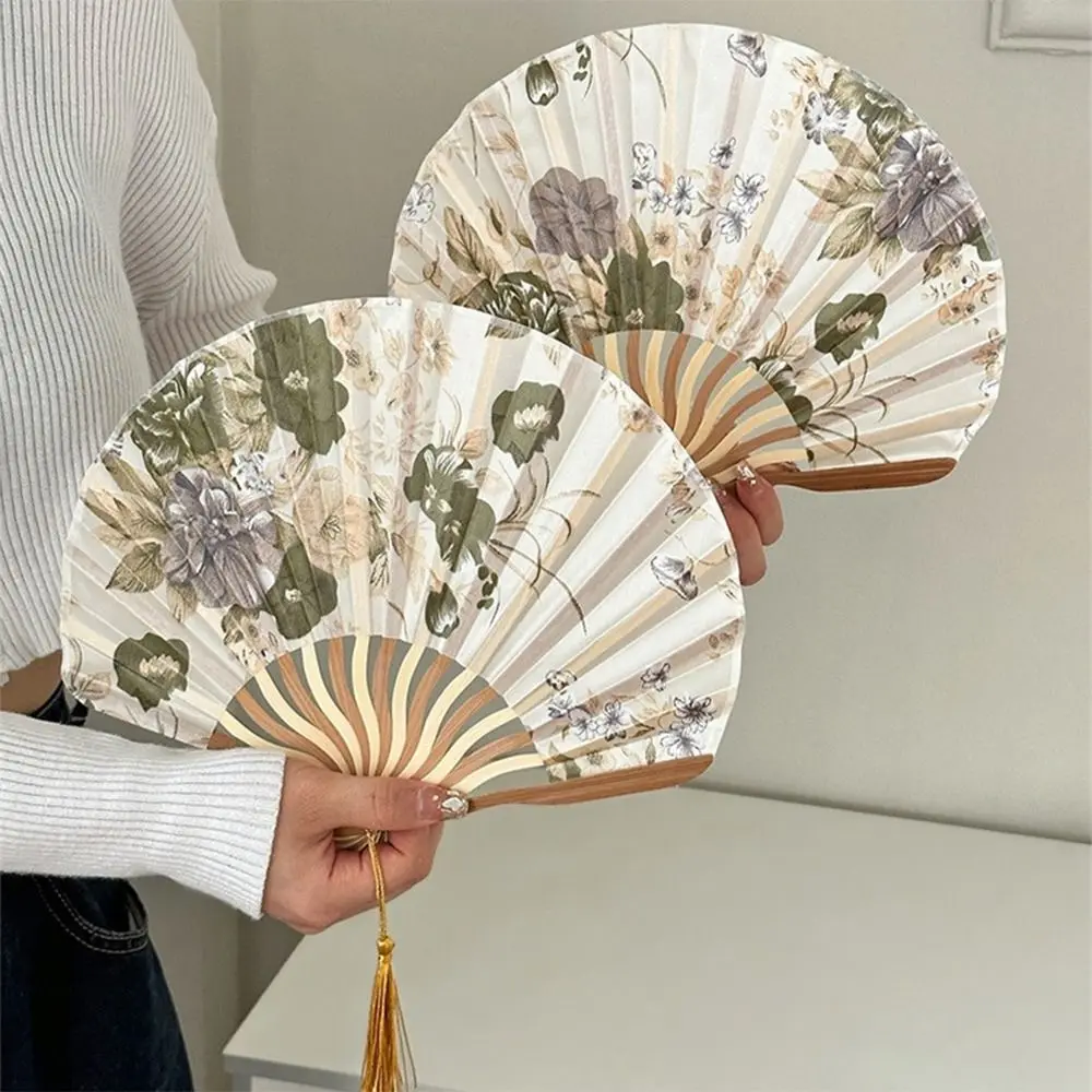 Silk-Ancient-Hand-Fan-Colorful-Bamboo-Vintage-Folding-Fan-Hand-Fan ...