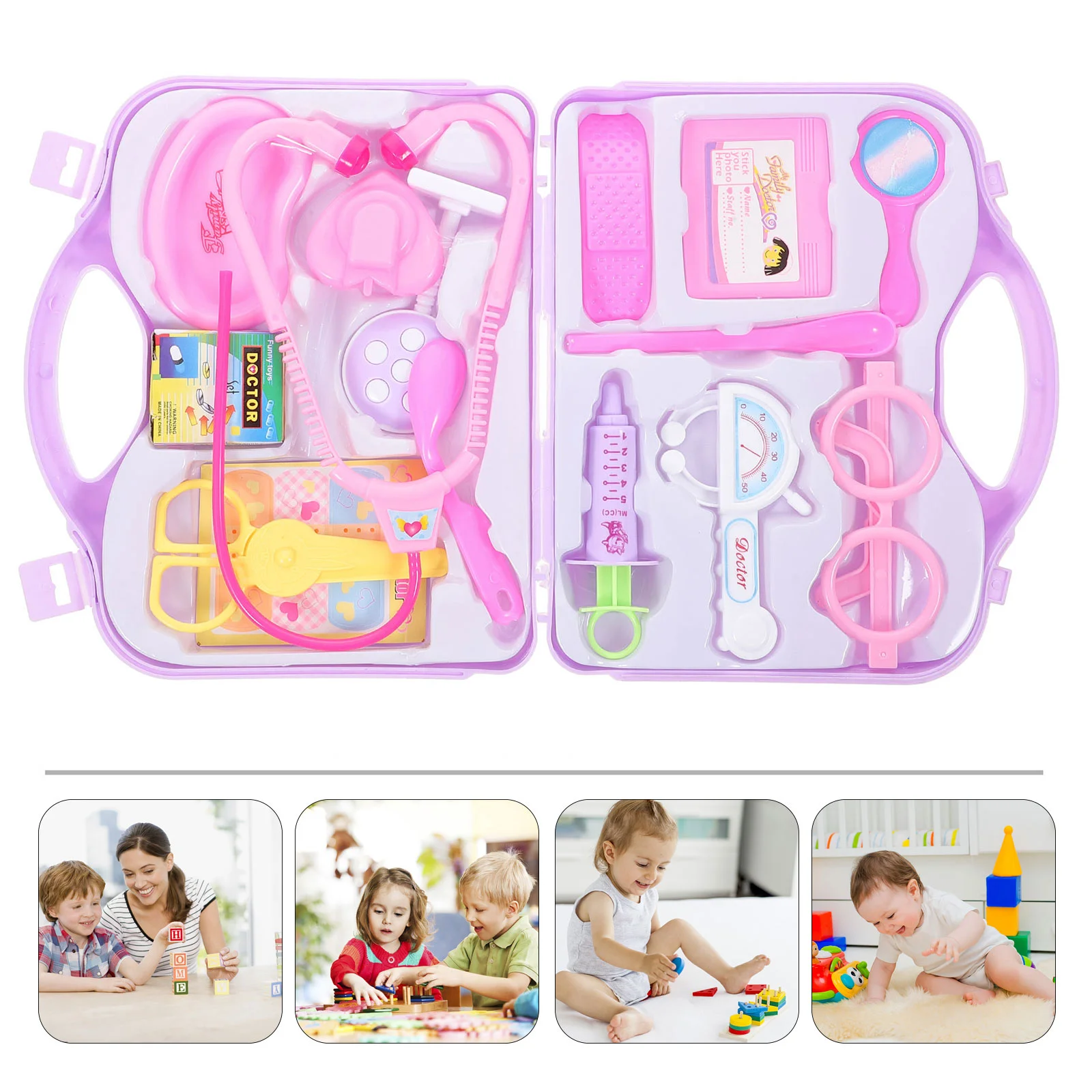 Role-Playing-Set-Kids-Simulation-Educational-Playset-Role-Play-Props ...