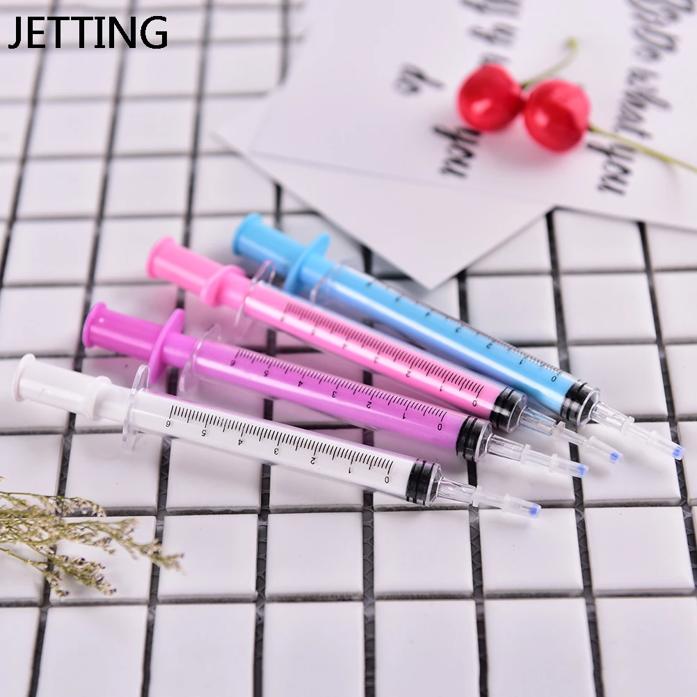 Jeringa de cilindro creativa Kawaii, bolígrafo de Gel, suministros de ...