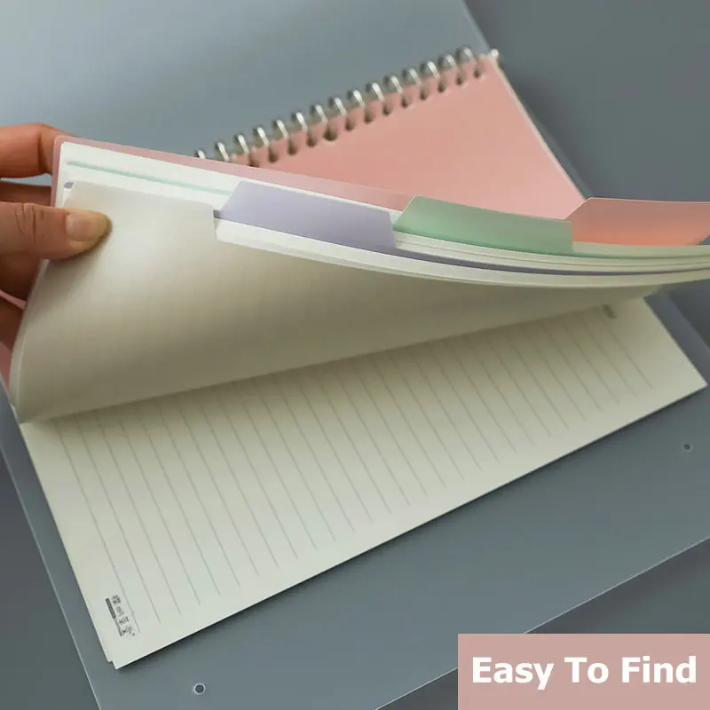 A5 Dividers With Tabs Loose Leaf Notebook Dividers Pages Separators ...