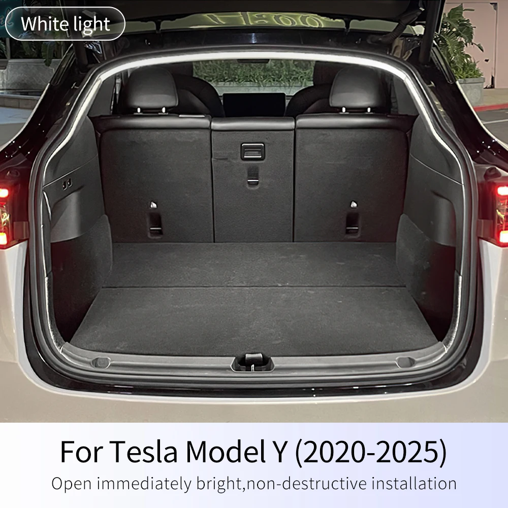 Dynamic Flowing Rear Trunk Light for Tesla Model Y Juniper 2025-2020 ...