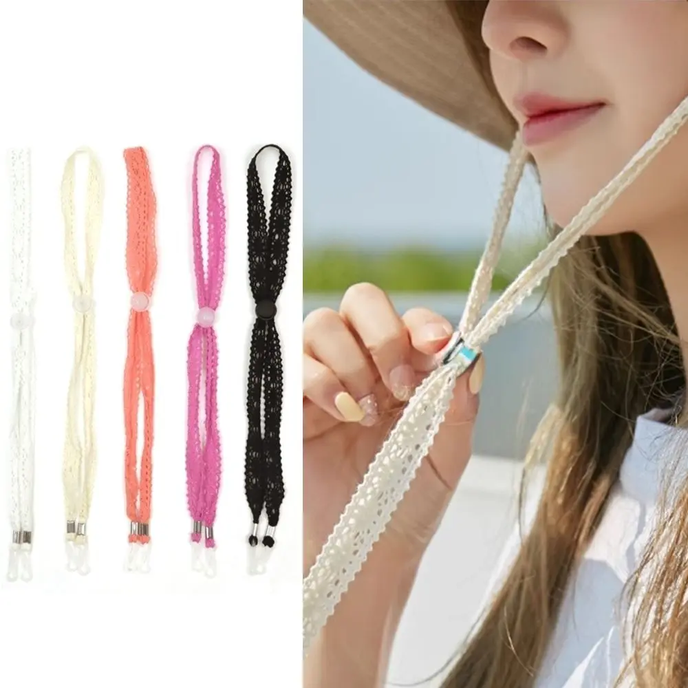 Removable-Windproof-Hat-Strap-Fashion-Lace-Adjustable-Hat-Chin-Cord ...