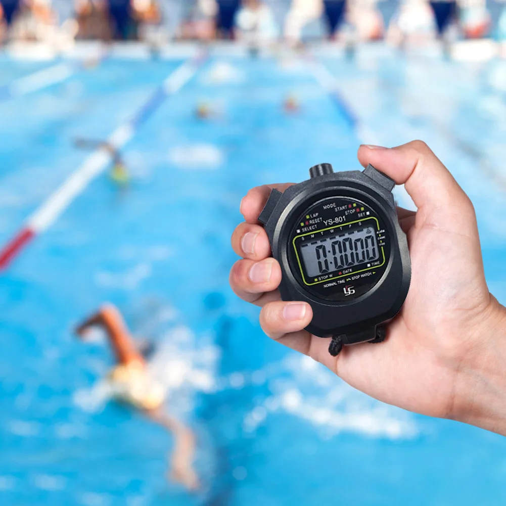 Handheld Digital Stopwatch Waterproof Digital Timers with Button ...