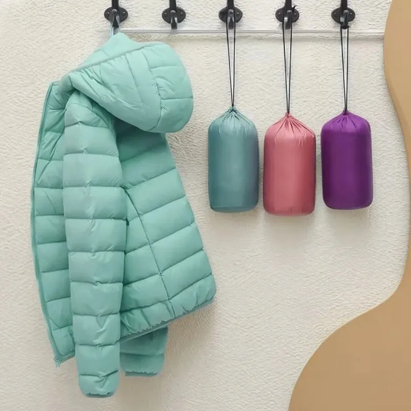 Casaco-acolchoado-de-algod-o-quente-com-capuz-feminino-jaqueta-curta ...