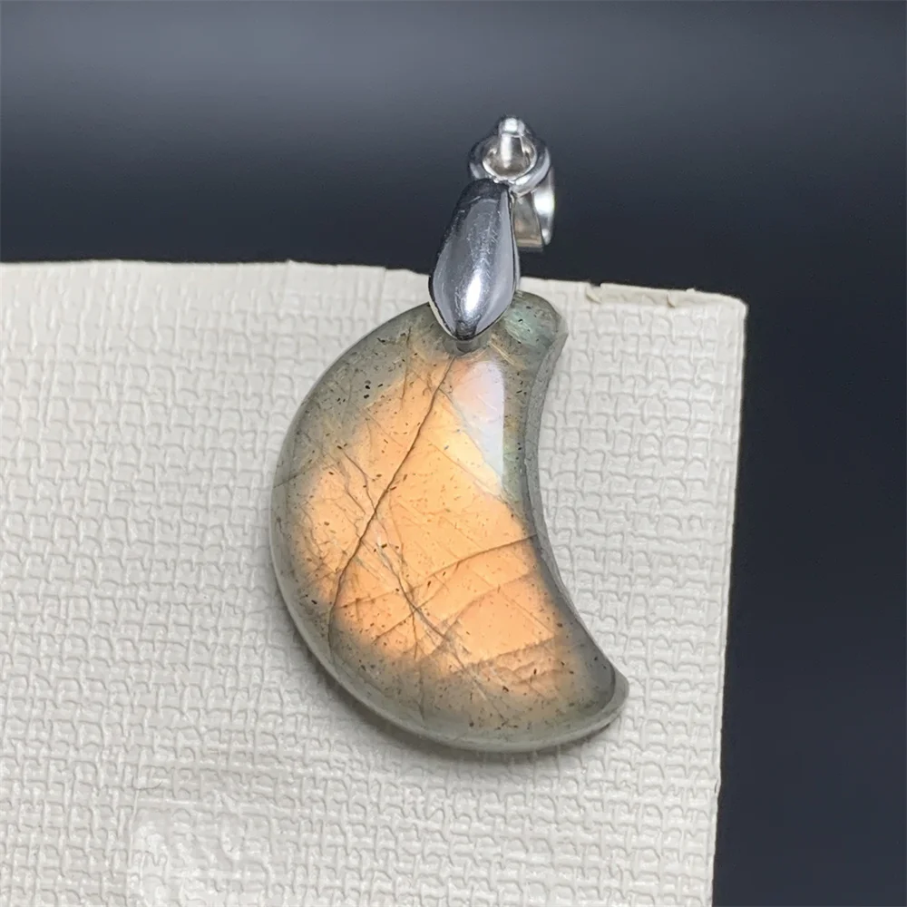 Uglyless-Natural-Blue-Light-Labradorite-Moon-Pendants-Women-17X12MM ...