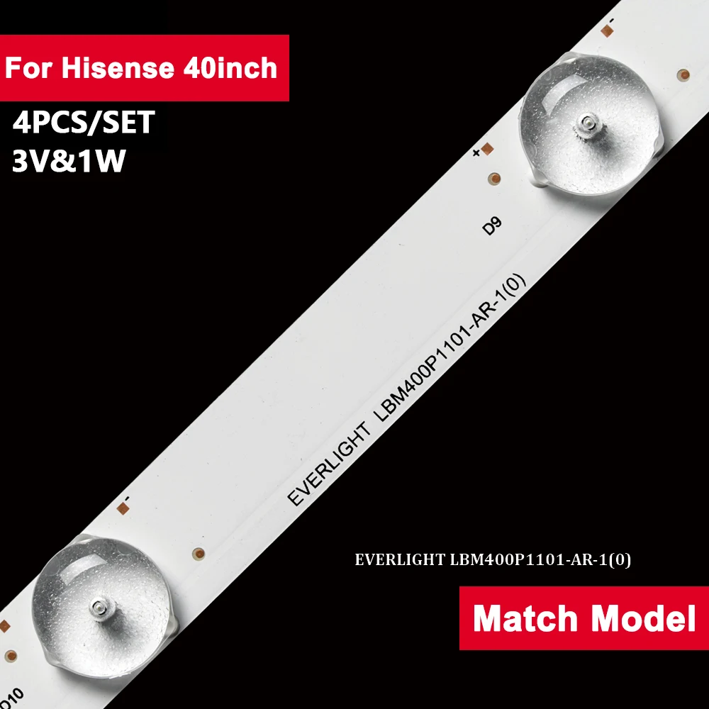 4Pcs-set-795mm-40in-LED-Backlight-Strip-for-Hisense-11led-SE40FY27 ...