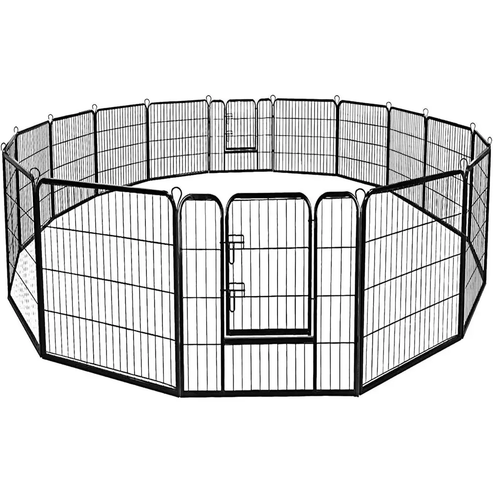 48 inch Dog ence with Door, 16/8 Panels Dog Playpen or Outside Large ...