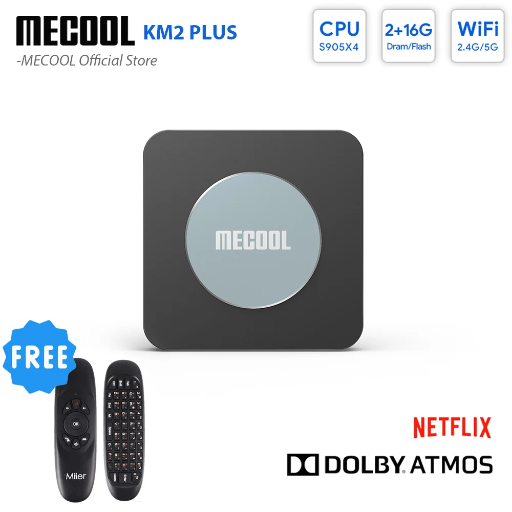 MECOOL-Dispositivo-de-TV-inteligente-KM2-Plus-decodificador-con-Android ...