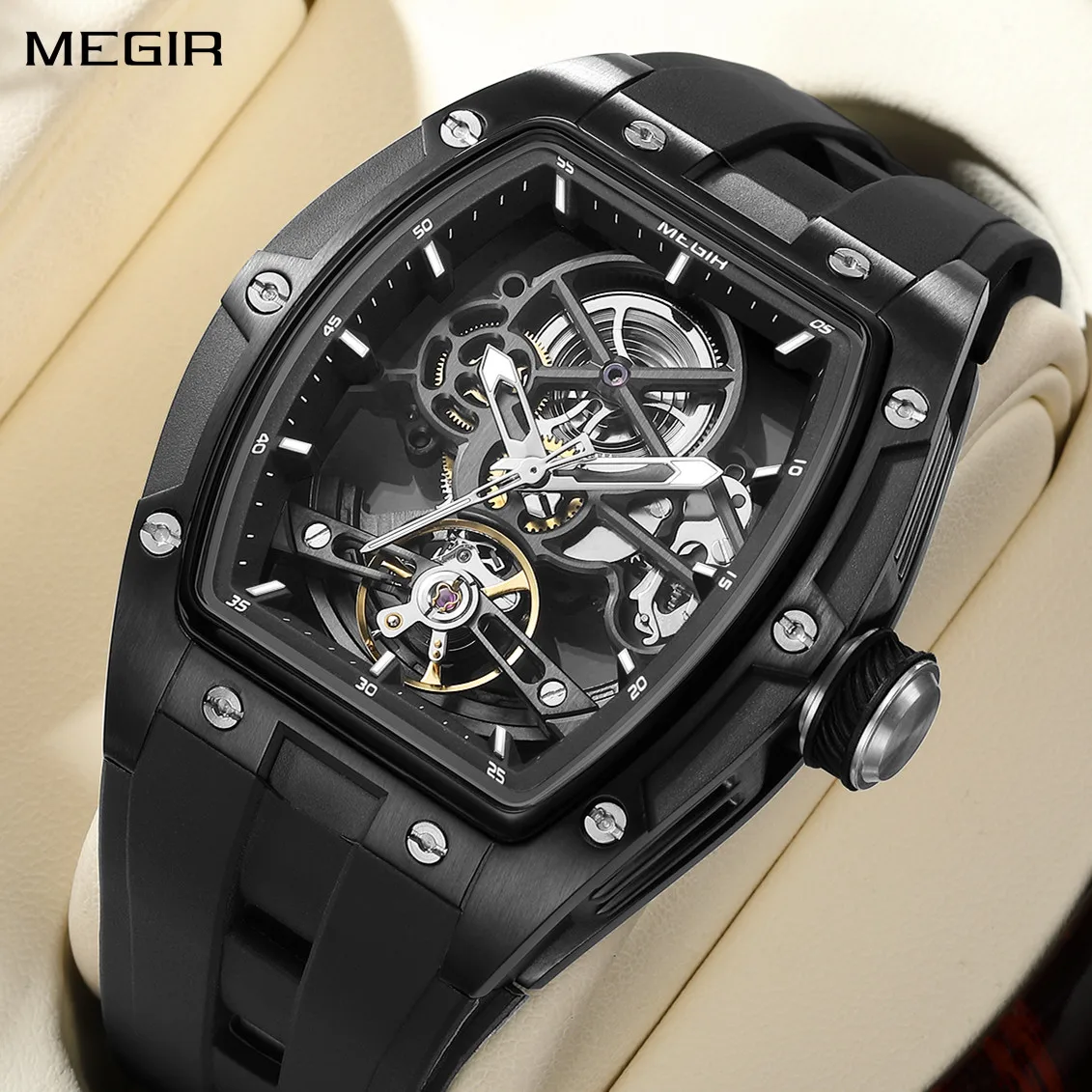 MEGIR-Original-Fashion-Men-Watches-Automatic-Mechanical-Watch-Steel ...