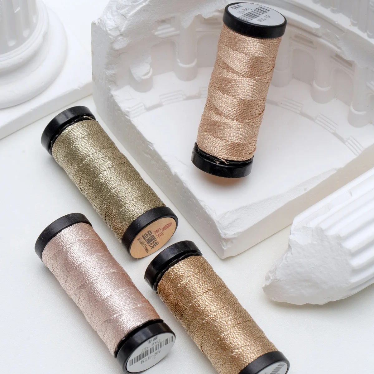 Mini Sanbest 4 Strands Metallic Tatting Thread Set For Shuttle Tatting ...