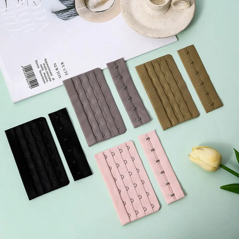4 Rows 6 Hook Bra Extender For Women's Elastic Bra Extension Strap Hook ...