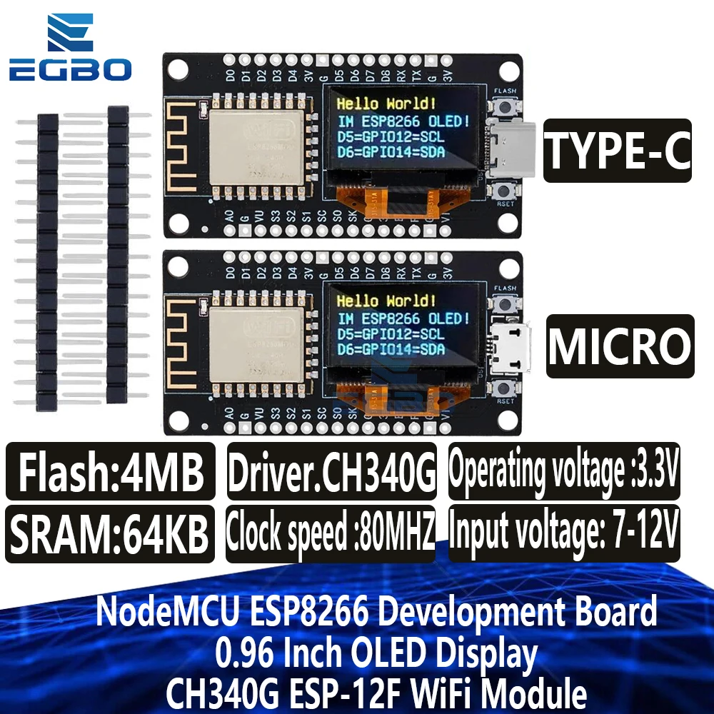 1-8PCS-EGBO-NodeMCU-ESP8266-Development-Board-With-0-96-Inch-OLED ...