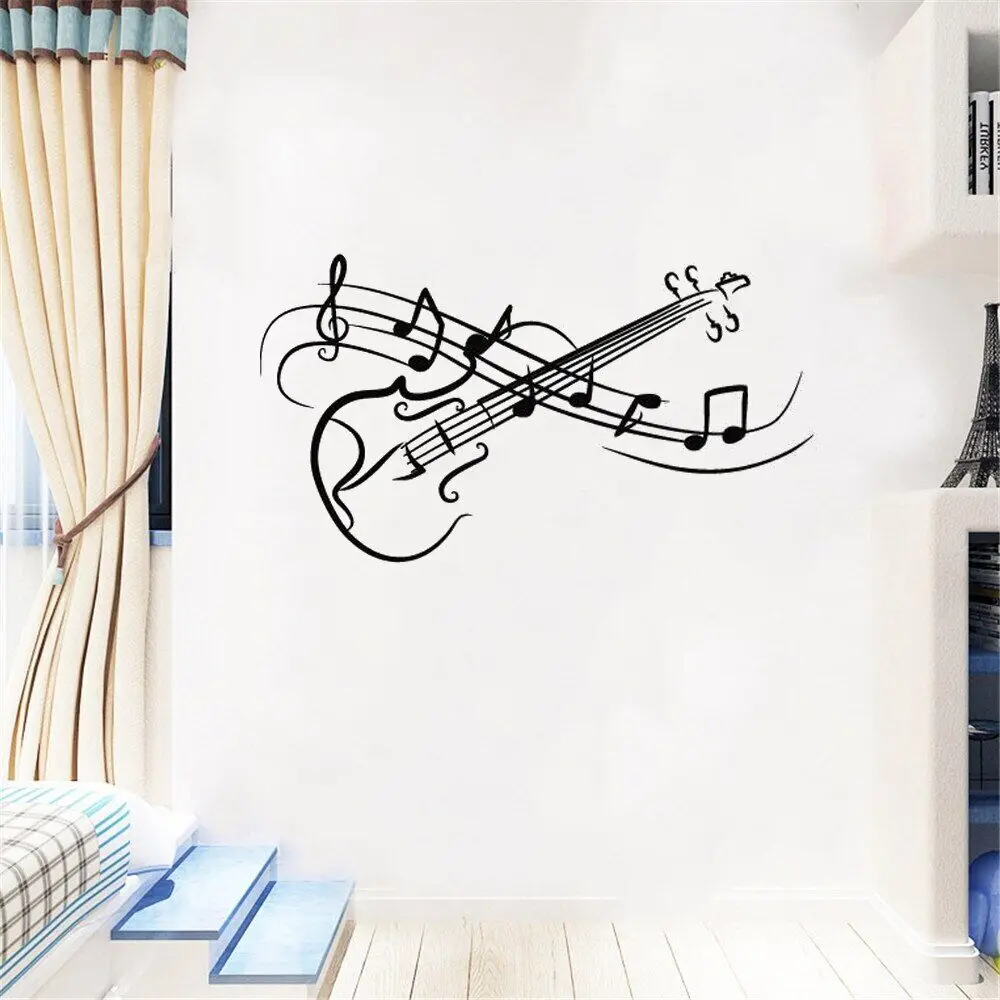 Music-Wall-Decals-Violin-Abstract-Musical-Instrument-Vinyl-Wall-Decal ...
