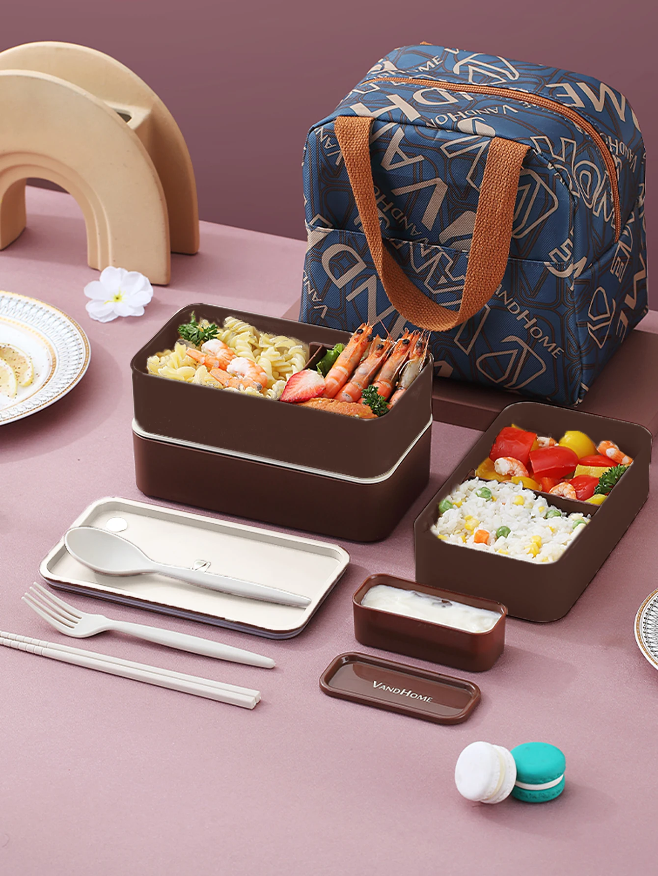 WORTHBUY-Fiambrera-port-til-con-compartimentos-contenedor-de-alimentos ...