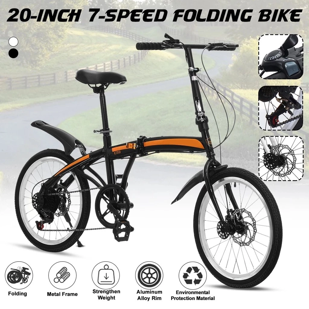 20-Inch-Variable-Speed-double-disc-brake-folding-bike-adult-outdoor ...