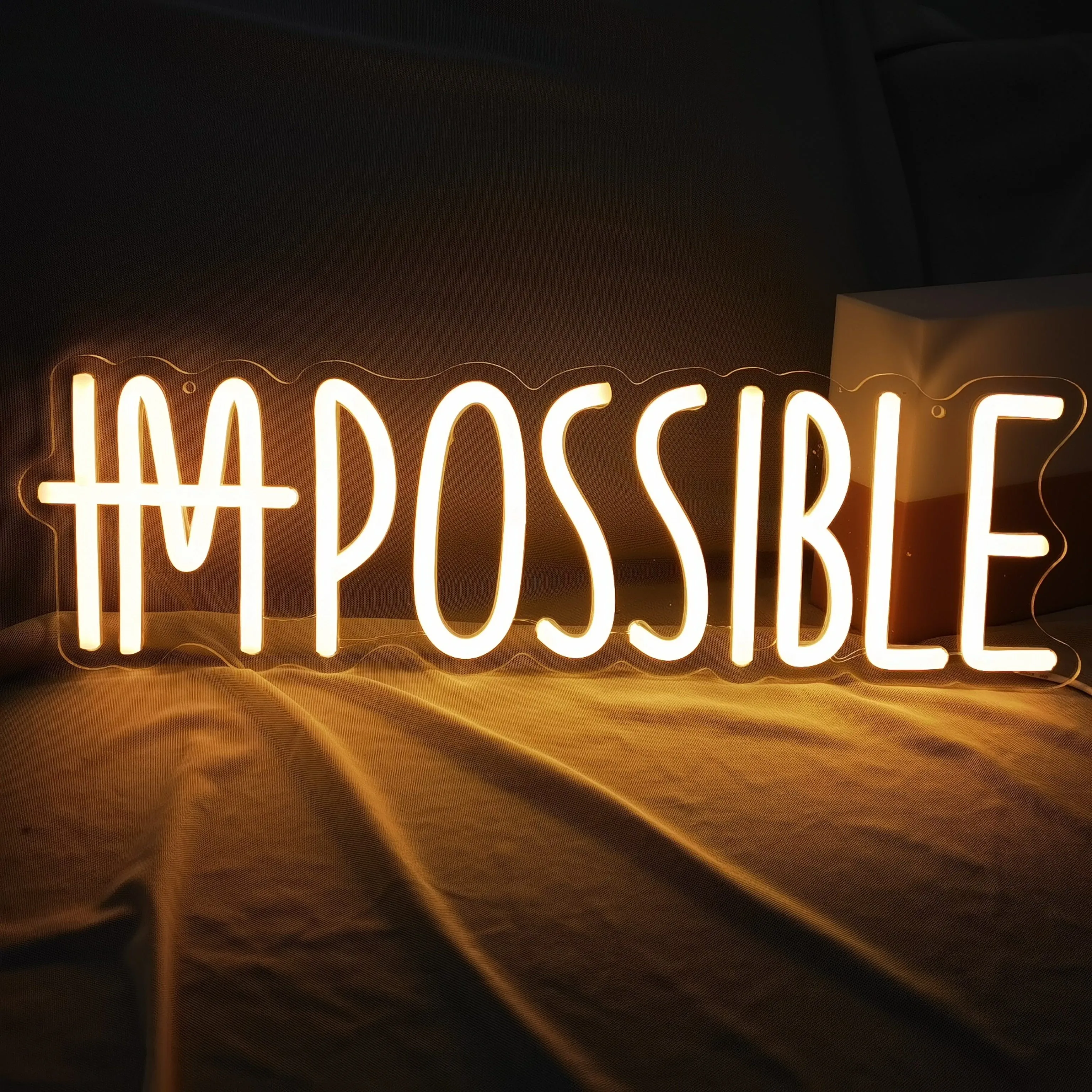 I'M POSSIBLE LED Neon Sign For Wall Decor,Light Up Signs For Wall Decor ...