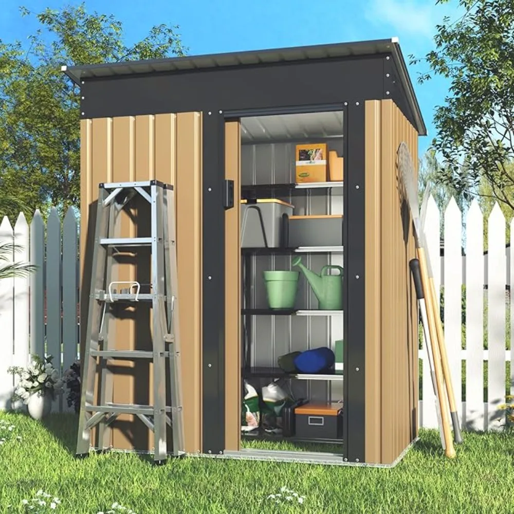 Outdoor-Storage-Shed-5x3-FT-Meal-Garden-Shed-Steel-Anti-Corrosion ...