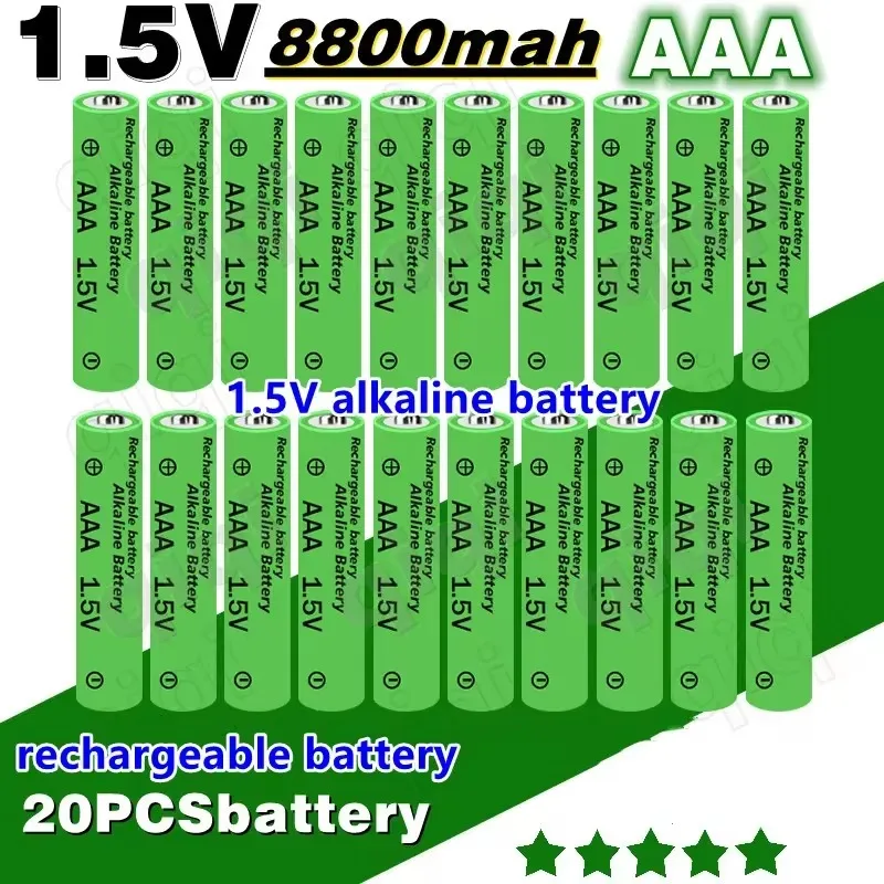 Bater a alcalina recargable de 1 5 V pila AAA de 8800mAh adecuada para