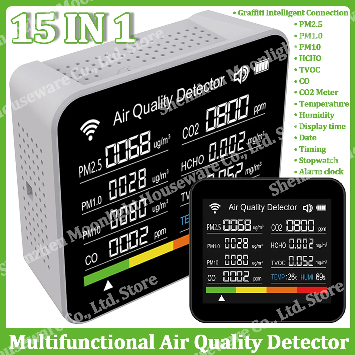15-in-1-Air-Quality-Detector-Carbon-Dioxide-Detector-CO-CO2-PM2-5-TVOC ...