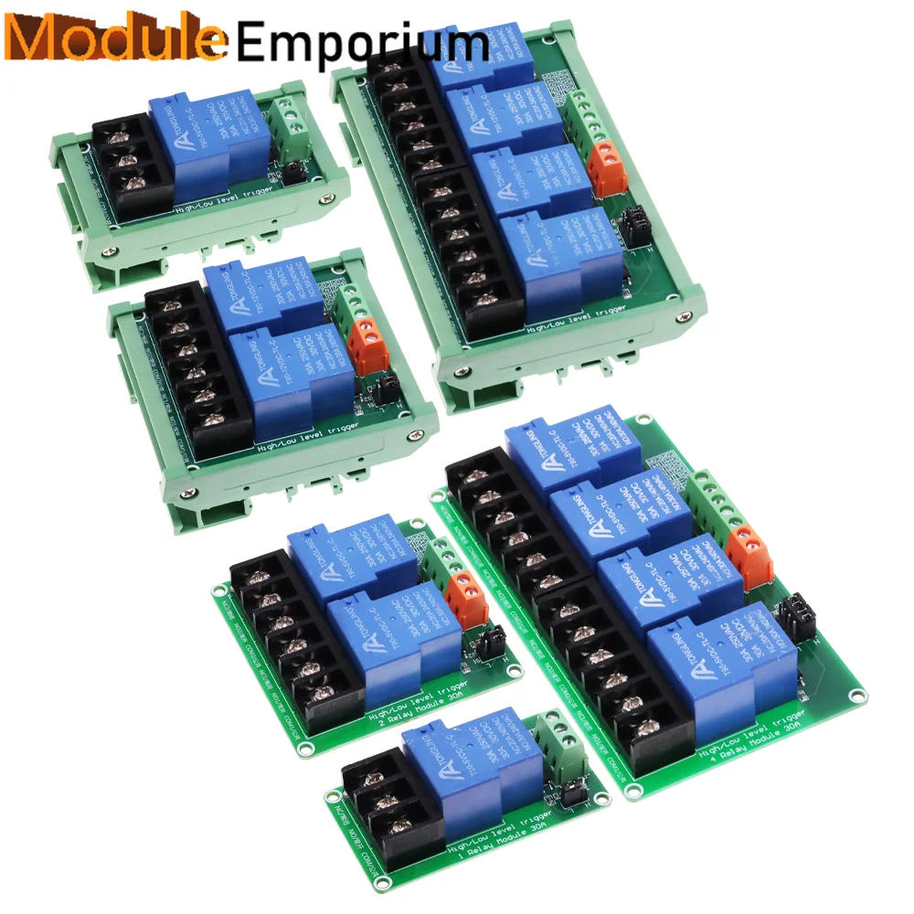 5V-12V-24V-1-2-4-Channel-Relay-Module-30A-with-Optocoupler-Isolation ...