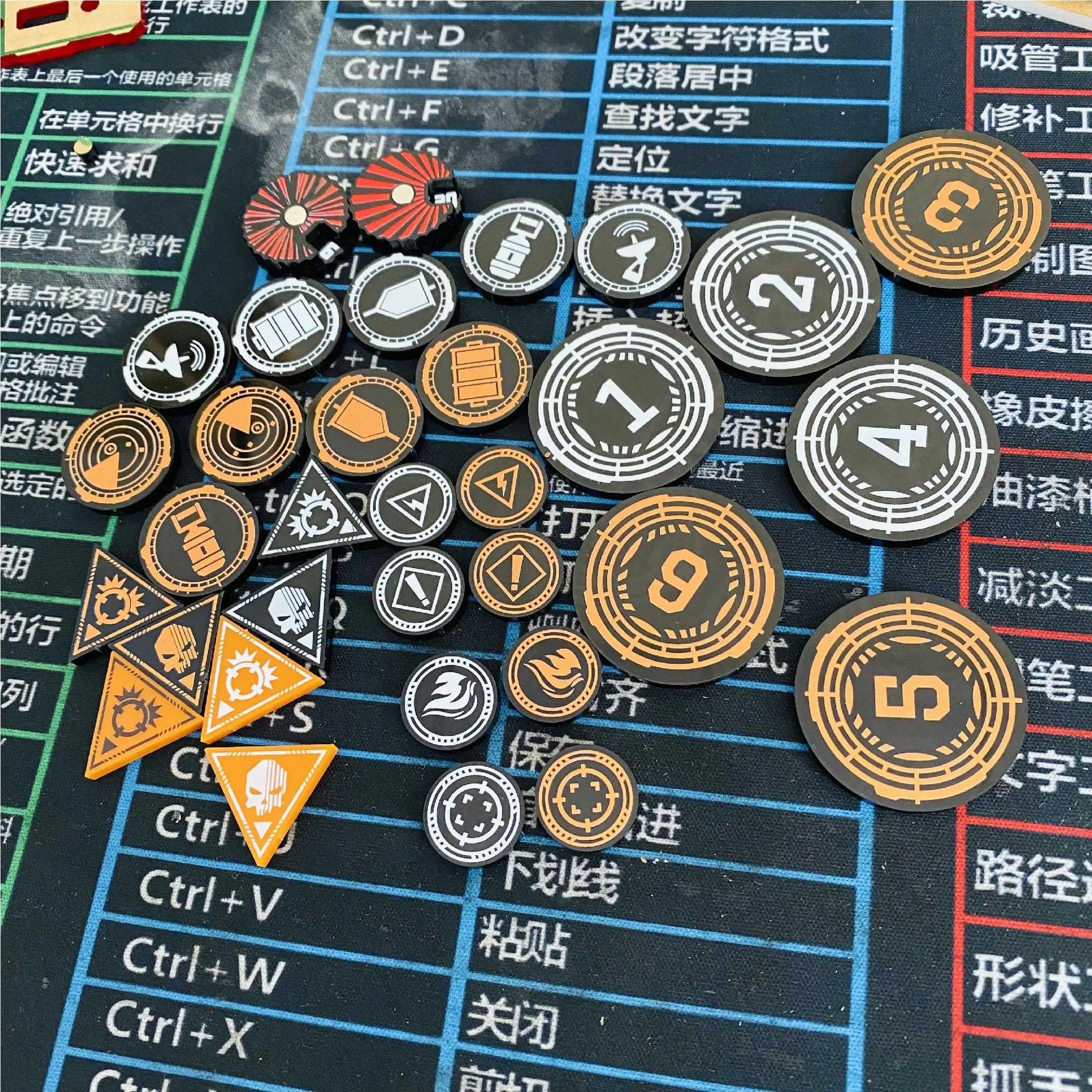 Wargaming Accessory Set kill team tokens UV print+ Laser cut ...