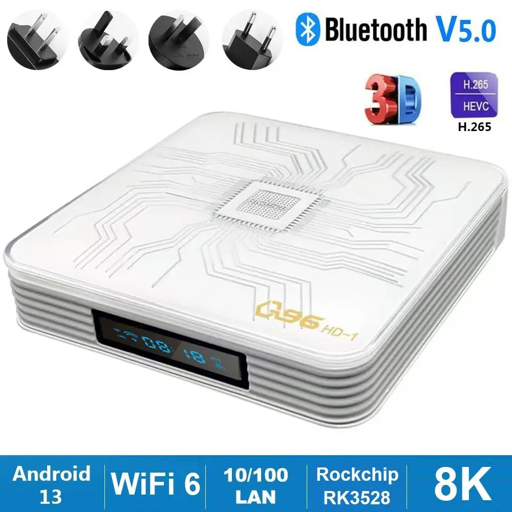 Q96-HD-1-Media-Player-Set-Top-Box-Bluetooth-8K-UHD-Android-13-Quad-Core ...