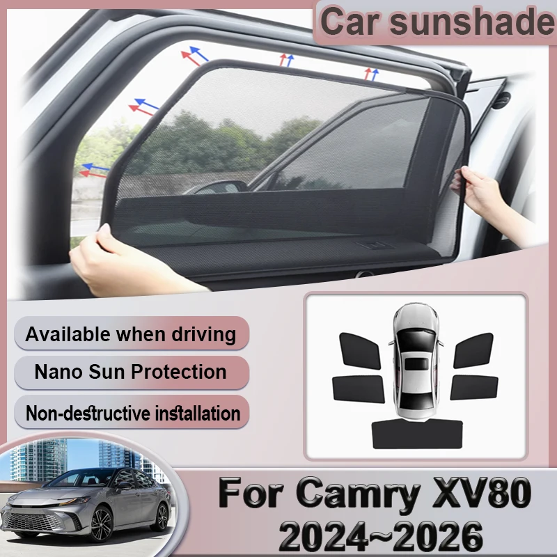 Car Mesh Sunshade For Toyota Camry XV80 Accessories 2024 2025 2026 Side ...