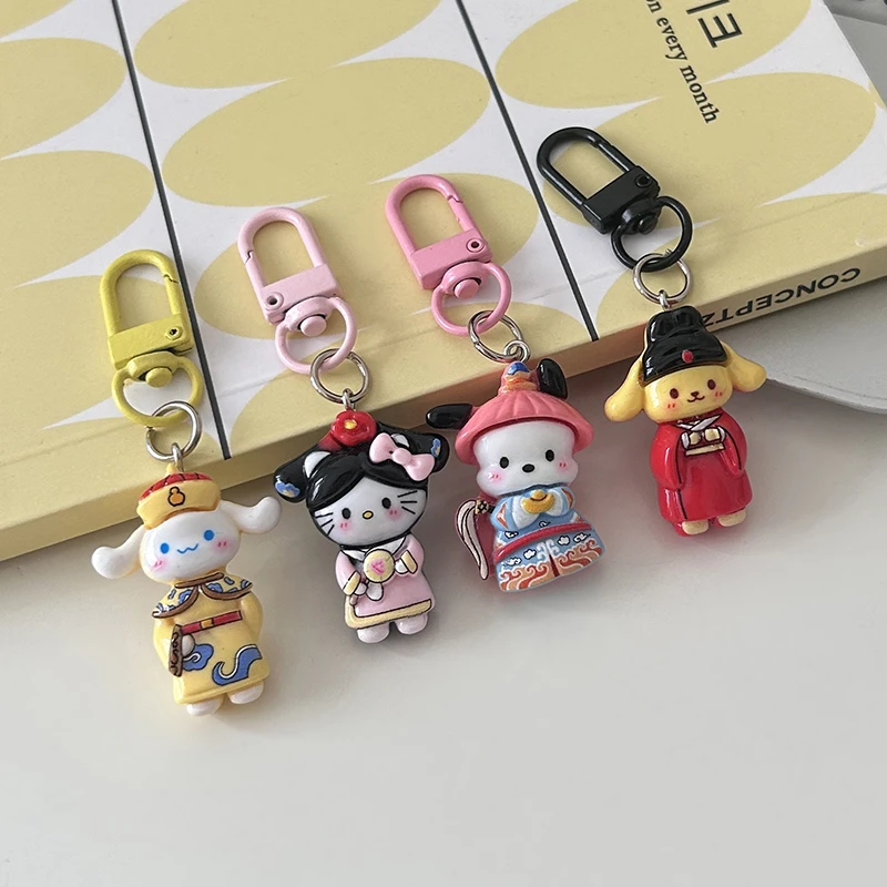 Kawaii-Hello-Kitty-Cinnamoroll-Keychain-Anime-My-Melody-Kuromi-Doll ...