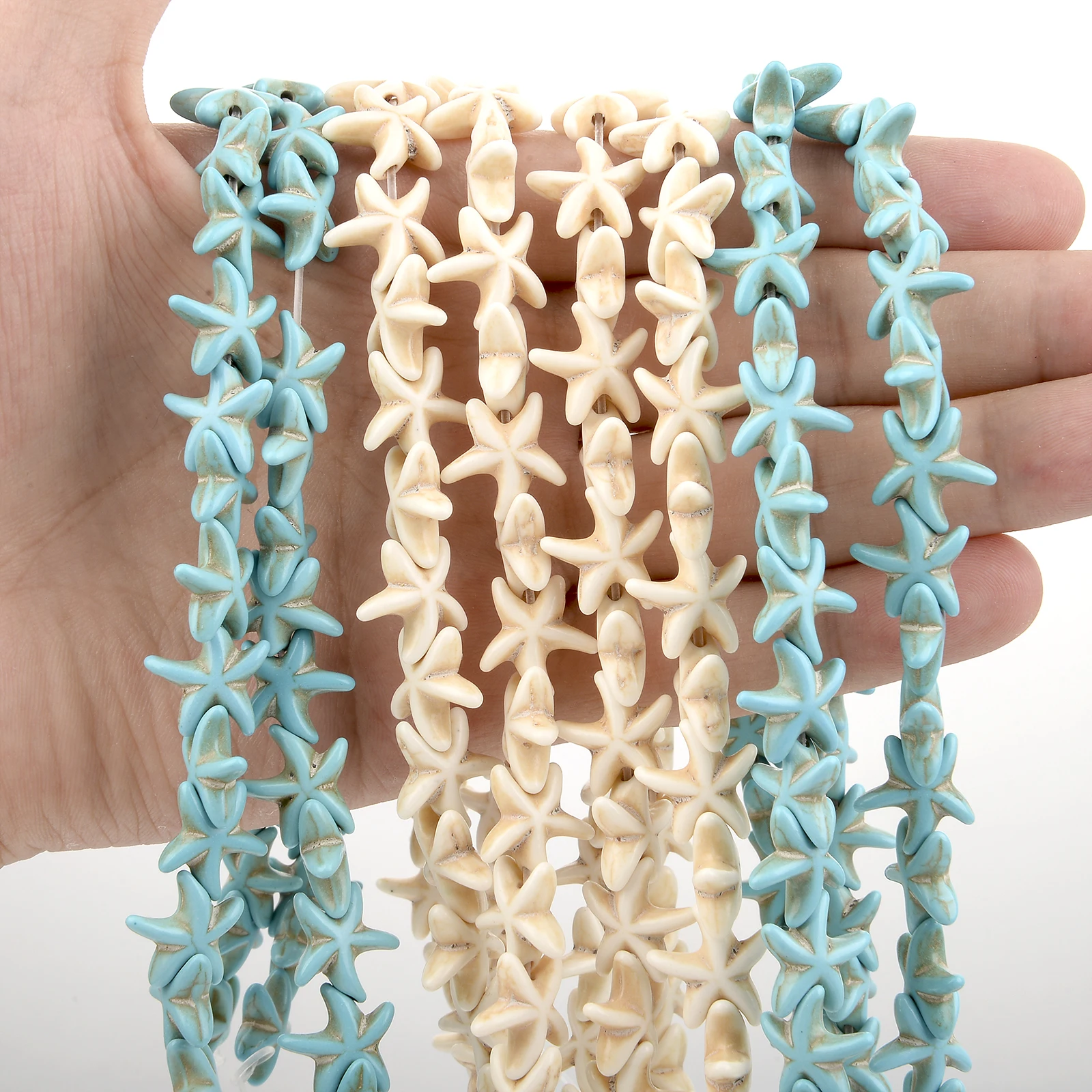 Cuentas-de-turquesas-en-forma-de-estrella-de-mar-38-piezas-hebra ...