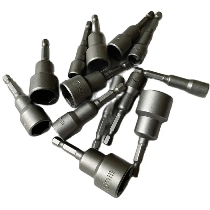 Hex Bit Socket With Magnetic, 7mm To 19mm, 65mm Long, Hexagon Socket ...