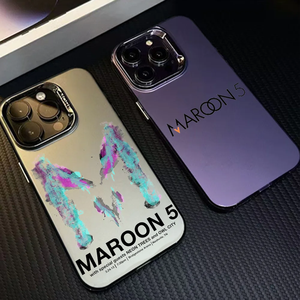 NEW M-Maroon 5 LOGO Phone Case Fashion Case For IPhone 16 15 14 Plus 13 ...