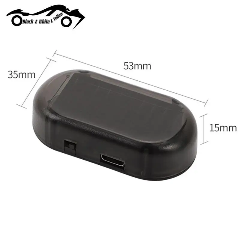 Car-False-Safety-Light-Signal-Lamp-Solar-Simulation-LED-Dummy-Alarm ...