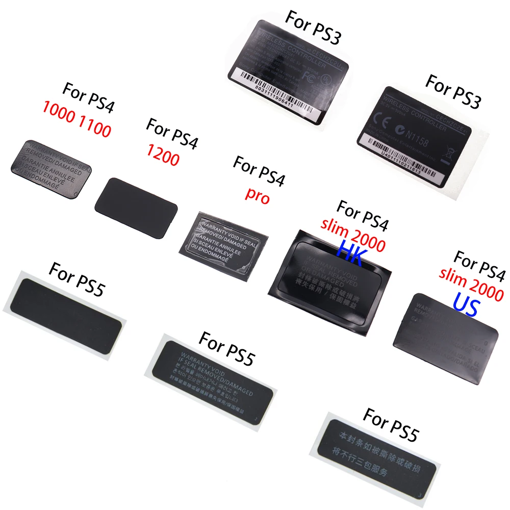 1pcs For PS5 PS3 PS4 slim console Label Sticker Housing Shell Sticker ...
