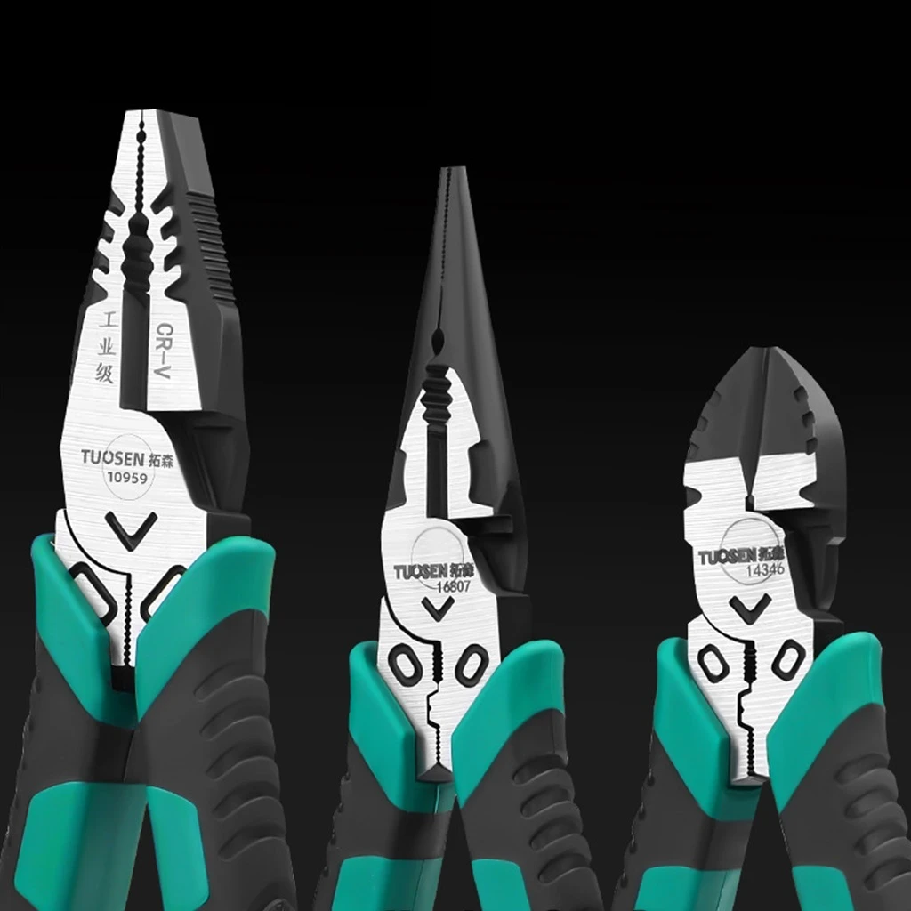 Needle-nose Pliers 6" 7" 8" 9" Effortless Multifunctional Flat Pliers ...