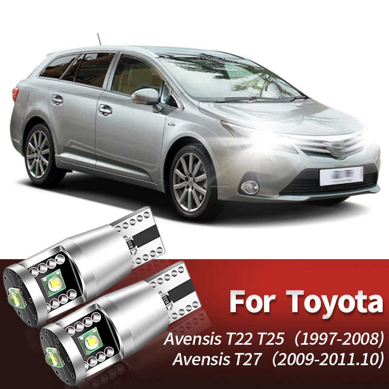 2pcs-LED-Clearance-Light-Bulb-Lamp-W5W-T10-For-Toyota-Auris-Avensis-T22 ...